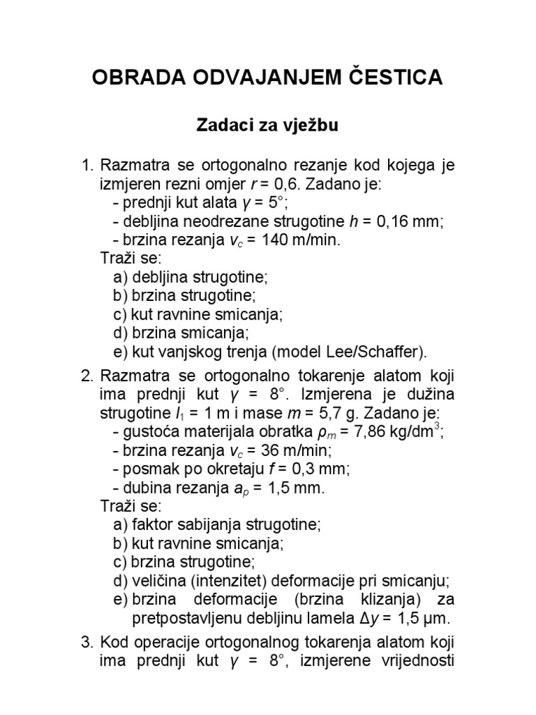 Primjeri Zadataka | PDF