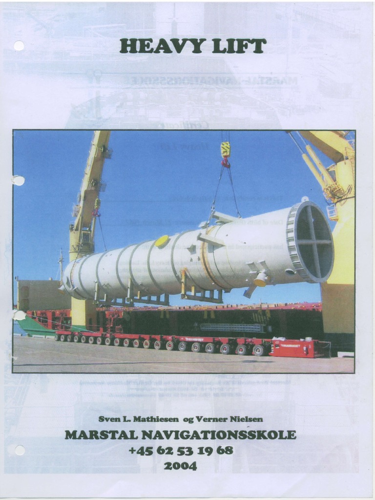 Heavy Lift PDF | Download Free PDF | Crane (Machine) | Ships