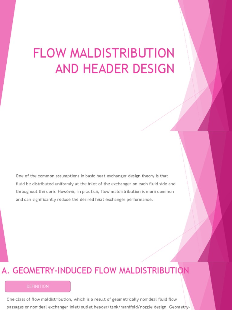 Flow Maldistribution and Header Design | PDF | Fluid Dynamics | Heat ...
