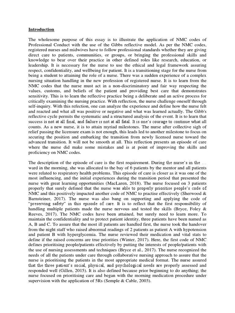 Reflection.docx | Midwife | Nursing