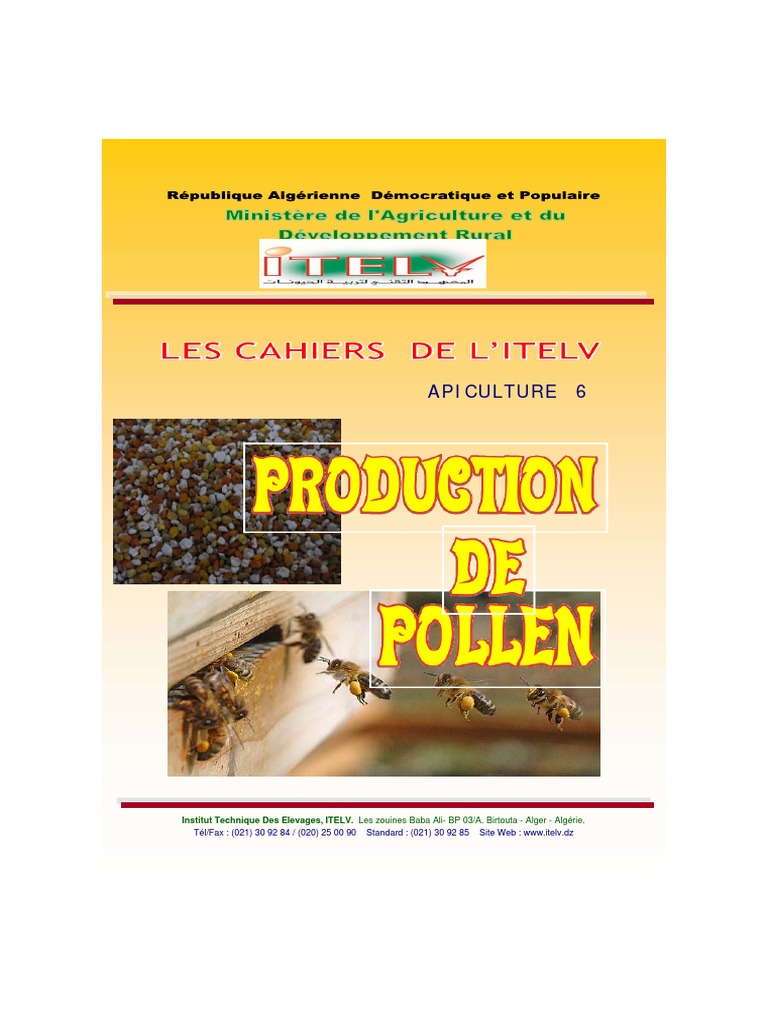 Guide Apiculture: Production de Pollen | PDF | Apiculture | Abeilles