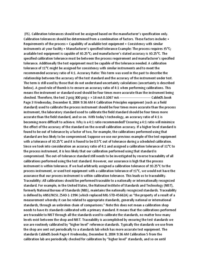 Loop Calibration Principles | PDF | Instrumentation | Calibration