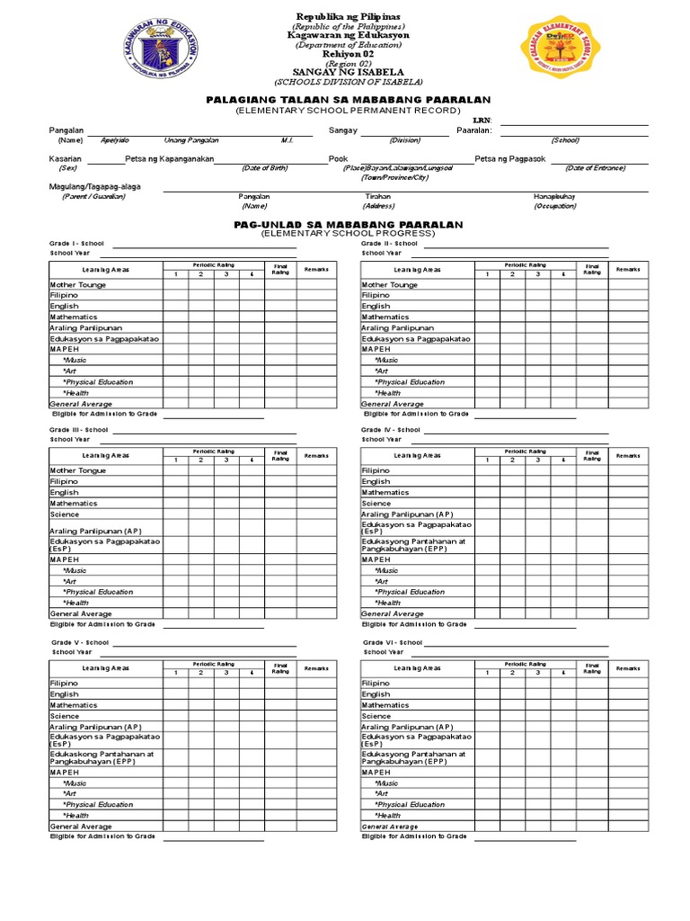 Form 137 K To 12 | PDF