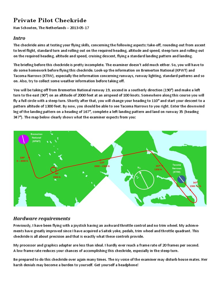 Private Pilot Checkride 2013-05-13 | PDF | Takeoff | Aircraft Flight ...