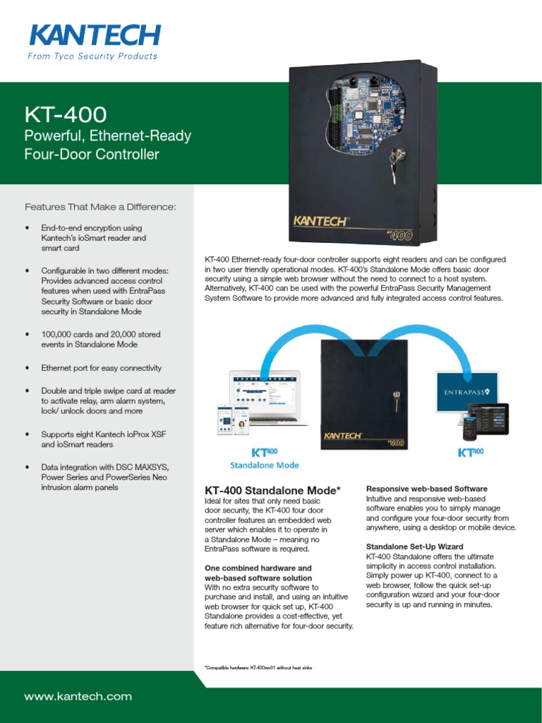 Kt-400-Controller Ds r09 Hs en | PDF | Access Control | Computer Network