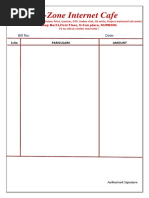 Food Bill Format | PDF