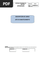 Perfil de Cargo Operario de Bodega | PDF | Logística | Business