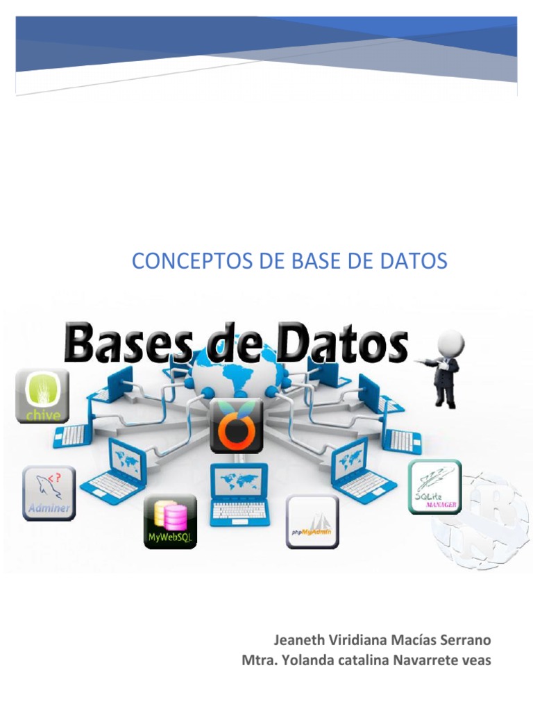 Conceptos de Base de Datos | PDF | Modelo relacional | Postgre Sql