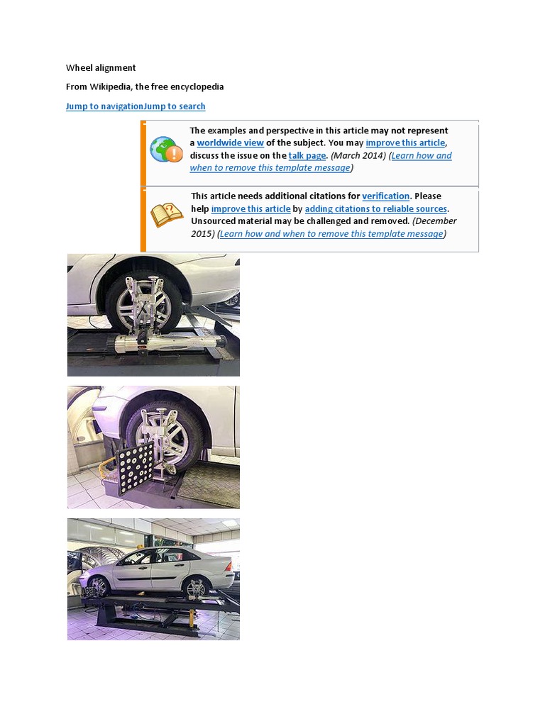 Wheel Alignment | PDF | Vehicles | Transportation Engineering