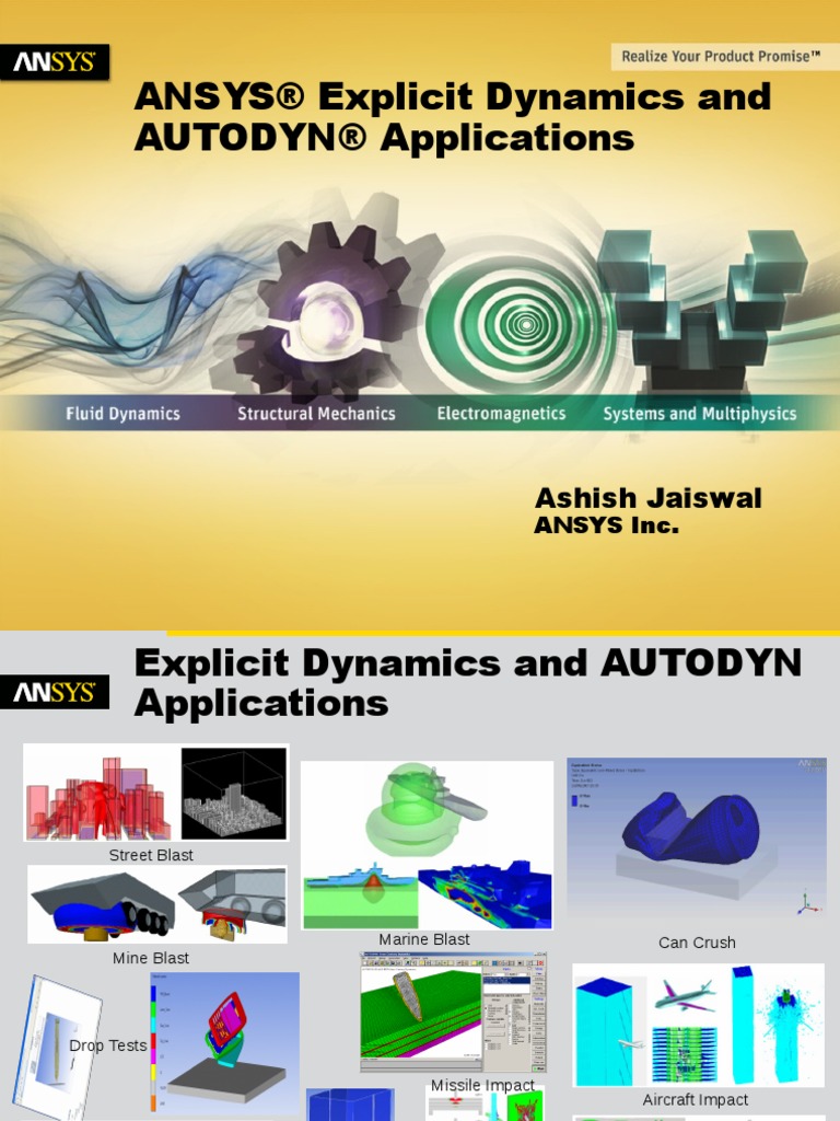 ANSYS Explicit Dynamics - Ashish Jaiswal.pdf | Deformation (Engineering ...