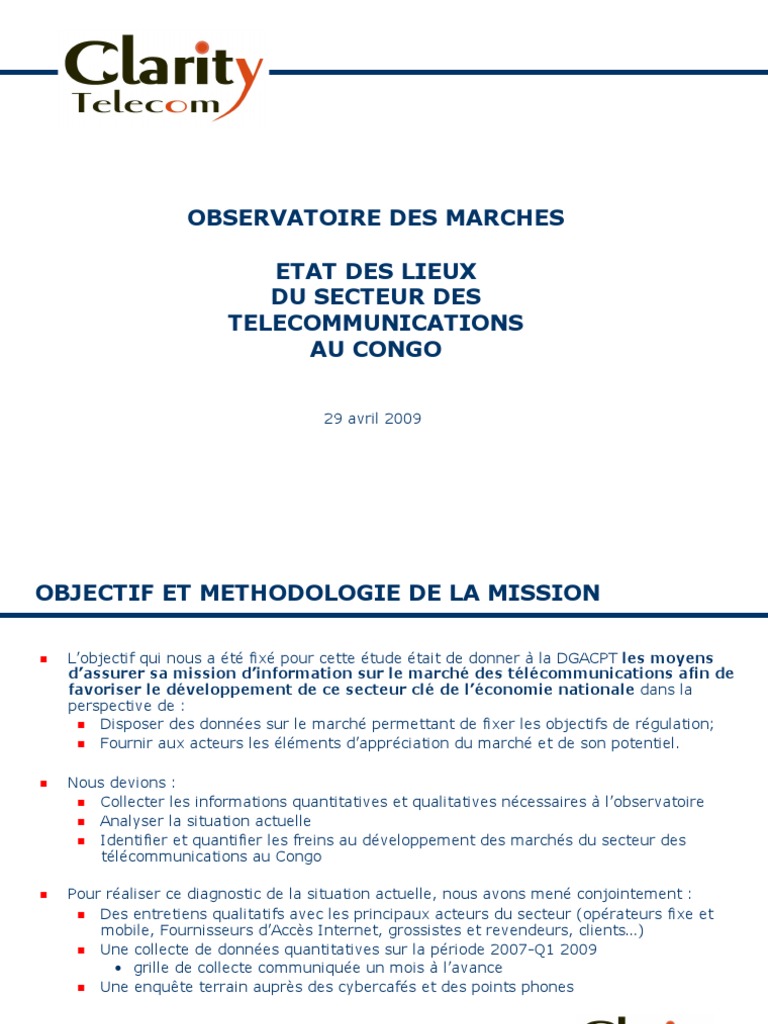 Clarity Telecom | PDF | Fournisseur d'accès à Internet | LTE ...