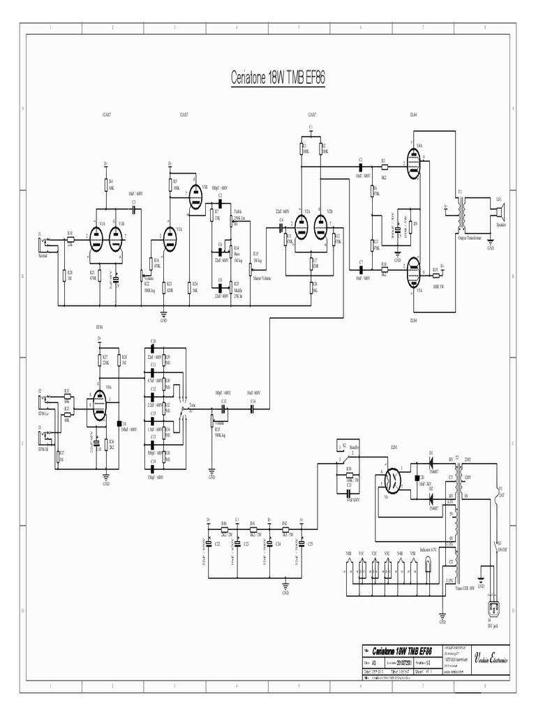 Ceriatone 18W TMB EF86 PDF | PDF