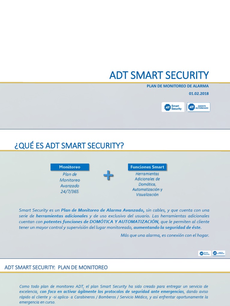 Ficha ADT Smart Security 01-02-2018 PDF | PDF | Internet | Aplicación movil