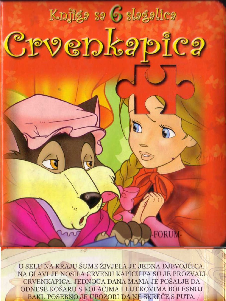 Crvenkapica - Slikovnica Sa Puzlama