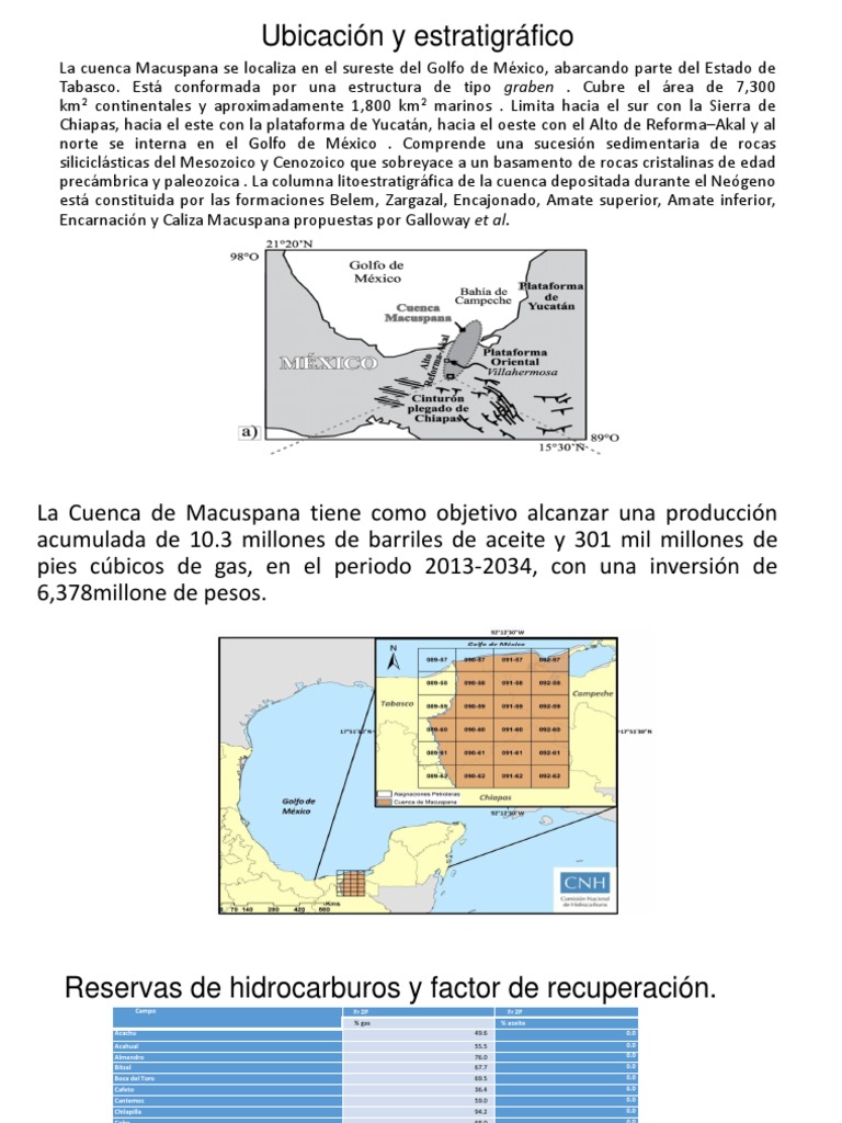 Cuenca Macuspana | Geología | Estratigrafía | Prueba gratuita de 30 ...