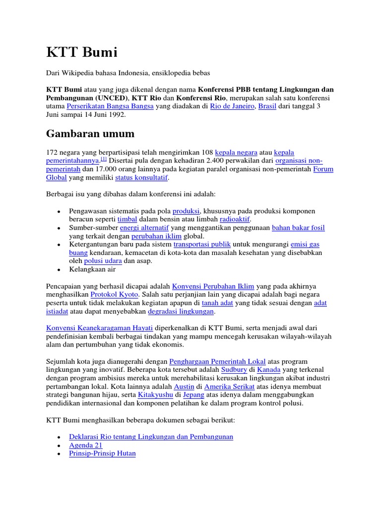 KTT Bumi | PDF