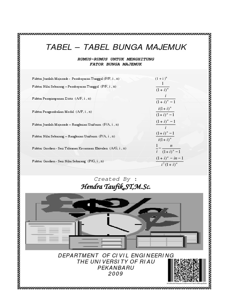 Tabel Faktor Bunga Majemuk PDF | PDF | Metode & Bahan Ajar