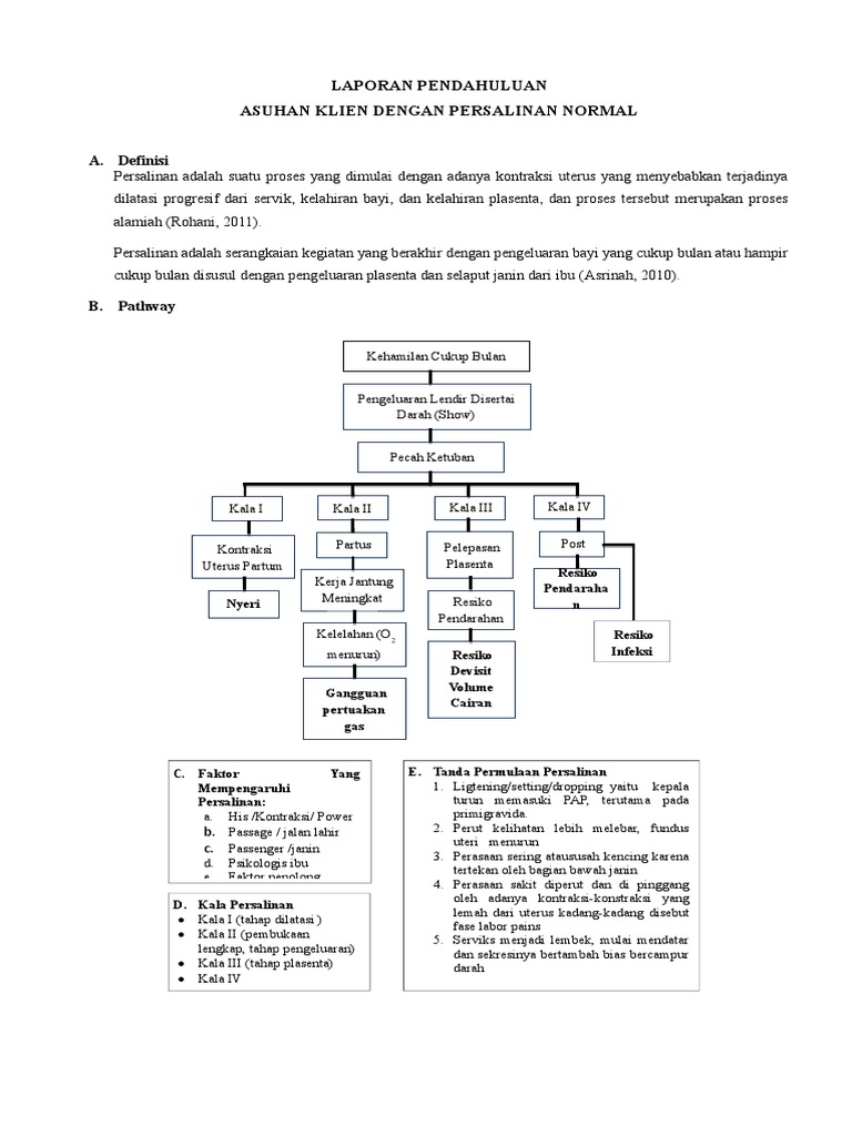 LP Persalinan Normal New | PDF