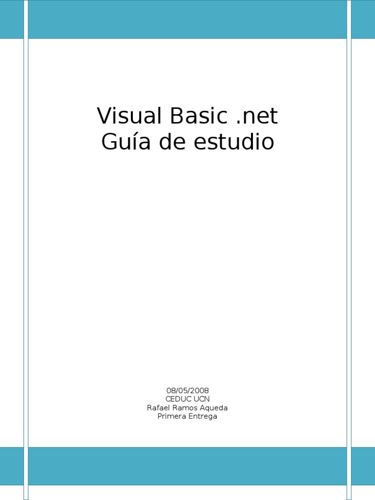 Visual Basic Net | PDF | .NET Framework | Básico