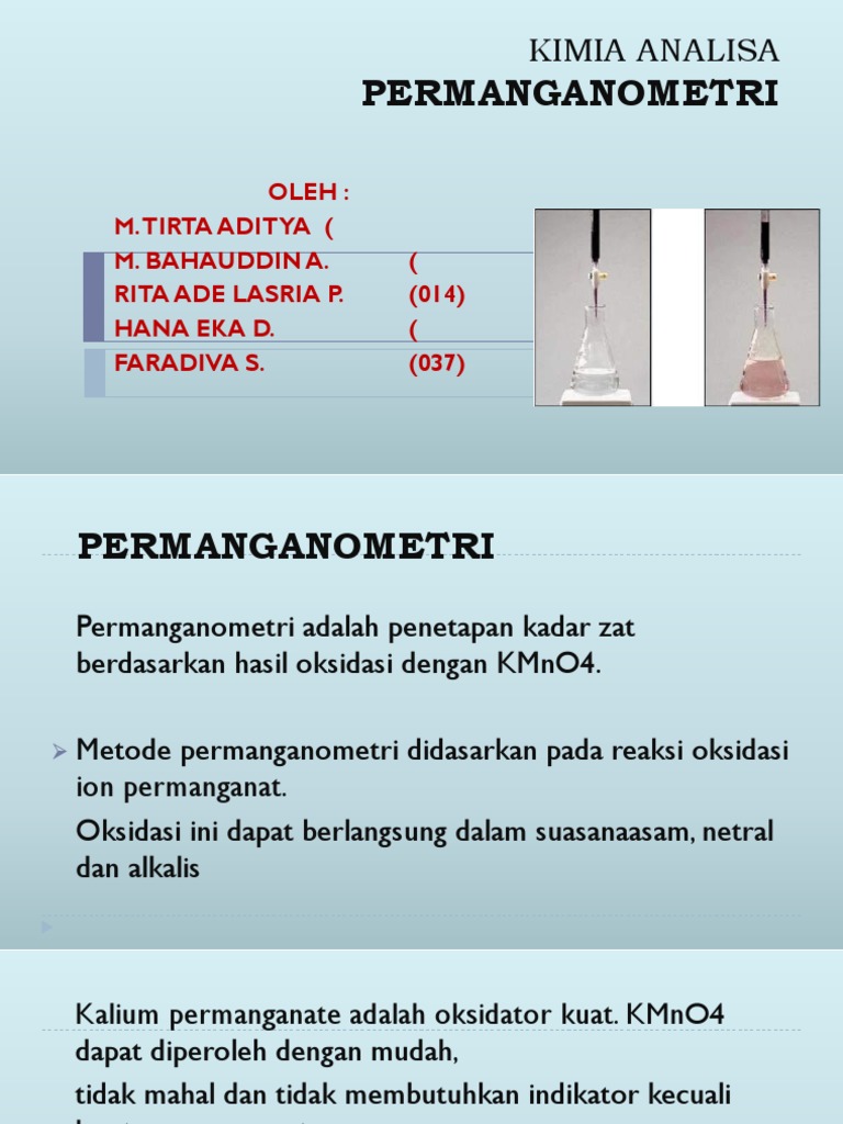 Permanganometri | PDF