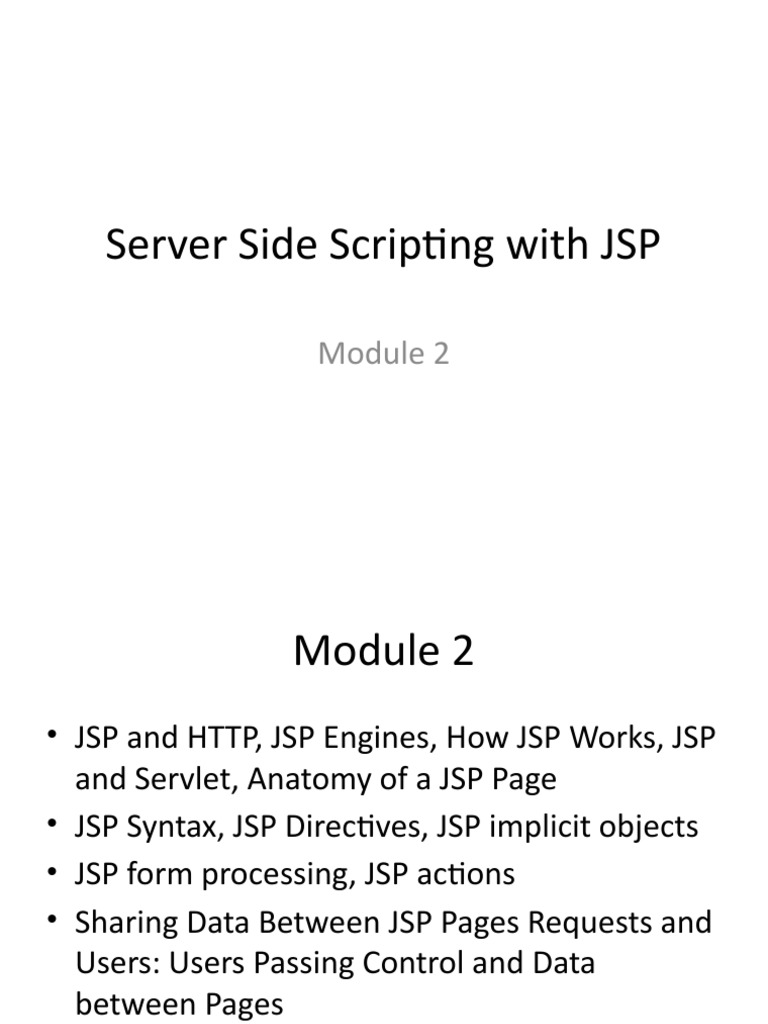 Understanding Server Side Scripting With Jsp A Comprehensive Guide To The Java Server Pages 3151