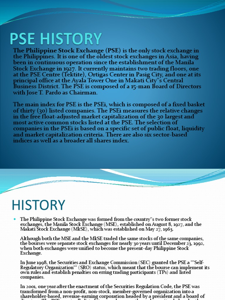 Pse History | PDF | Initial Public Offering | Stocks