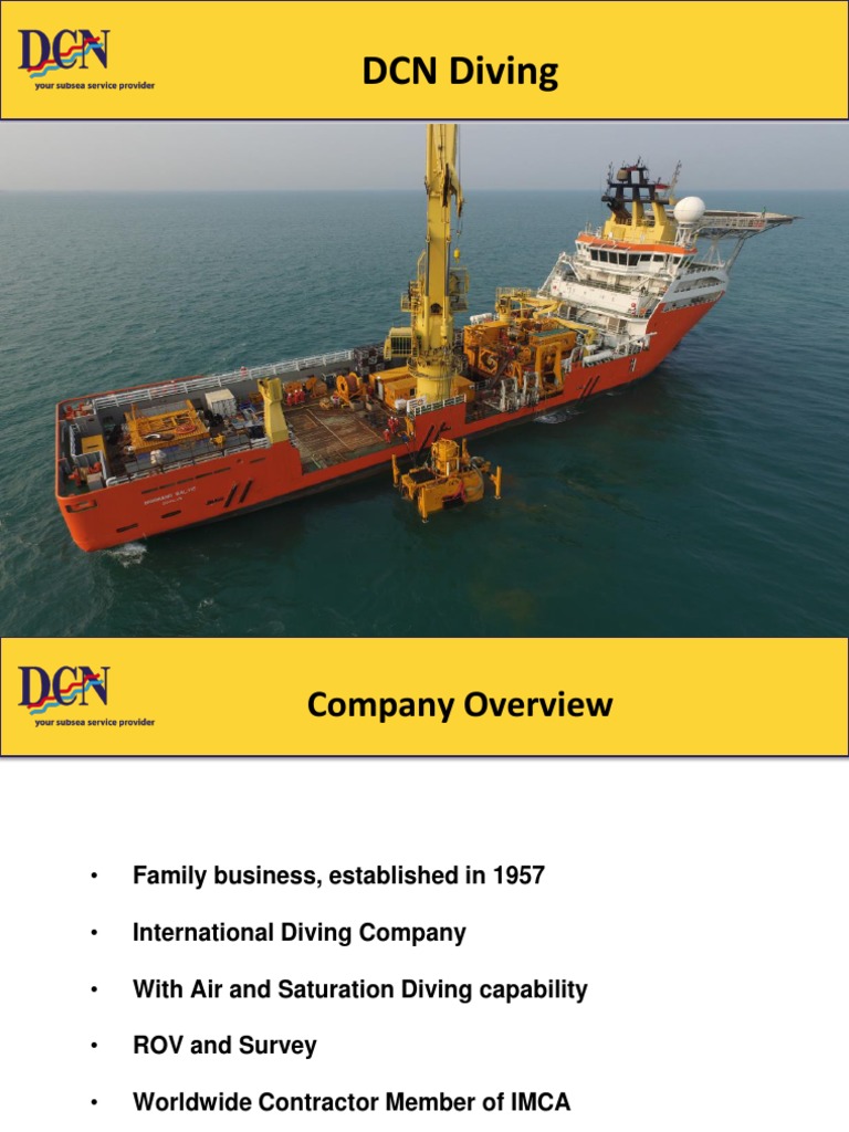 DCN Diving Technical Presentation Repair Gas Pipeline Java Sea | PDF ...