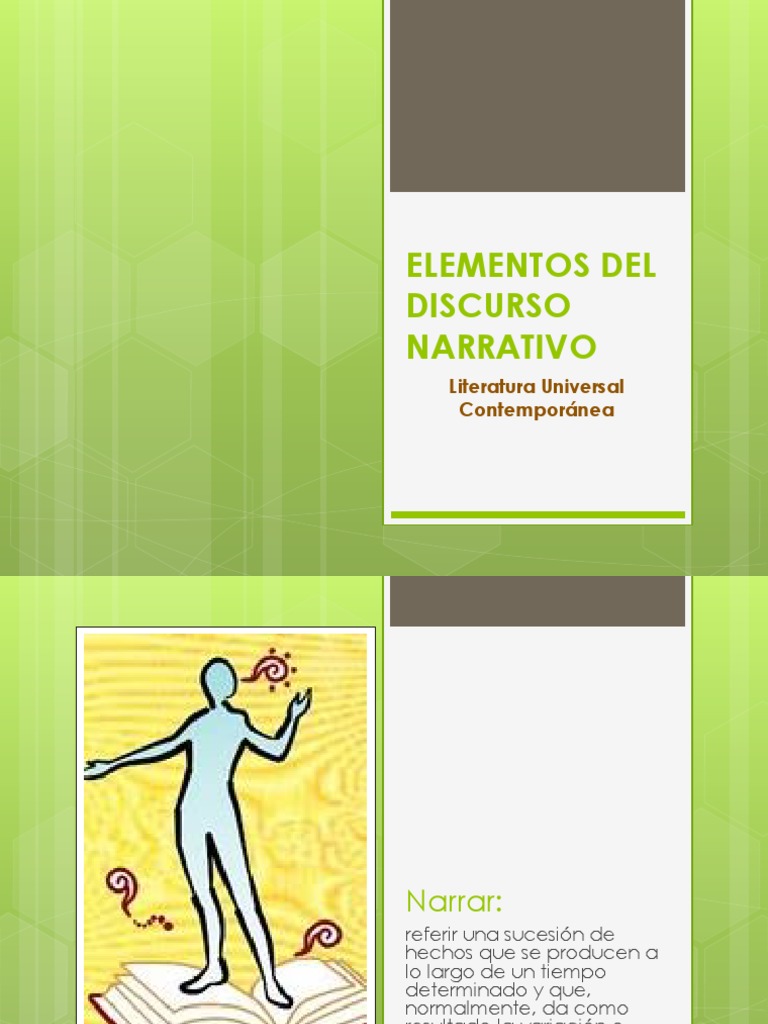 Elementos Del Discurso Narrativo Primera Parte | PDF | Narración ...