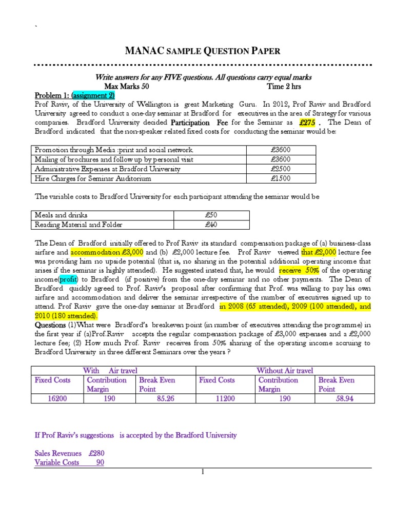Sample Question Paper With Solutions | PDF | Expense | Taxes