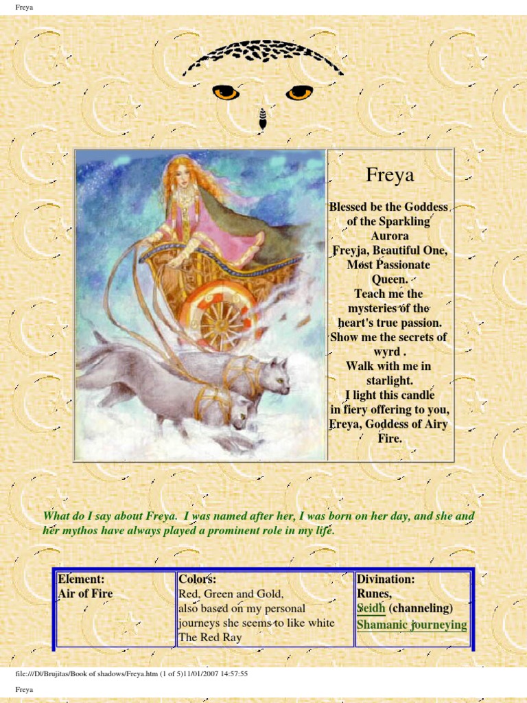 Freya | Germanic Mythology | Norse Paganism