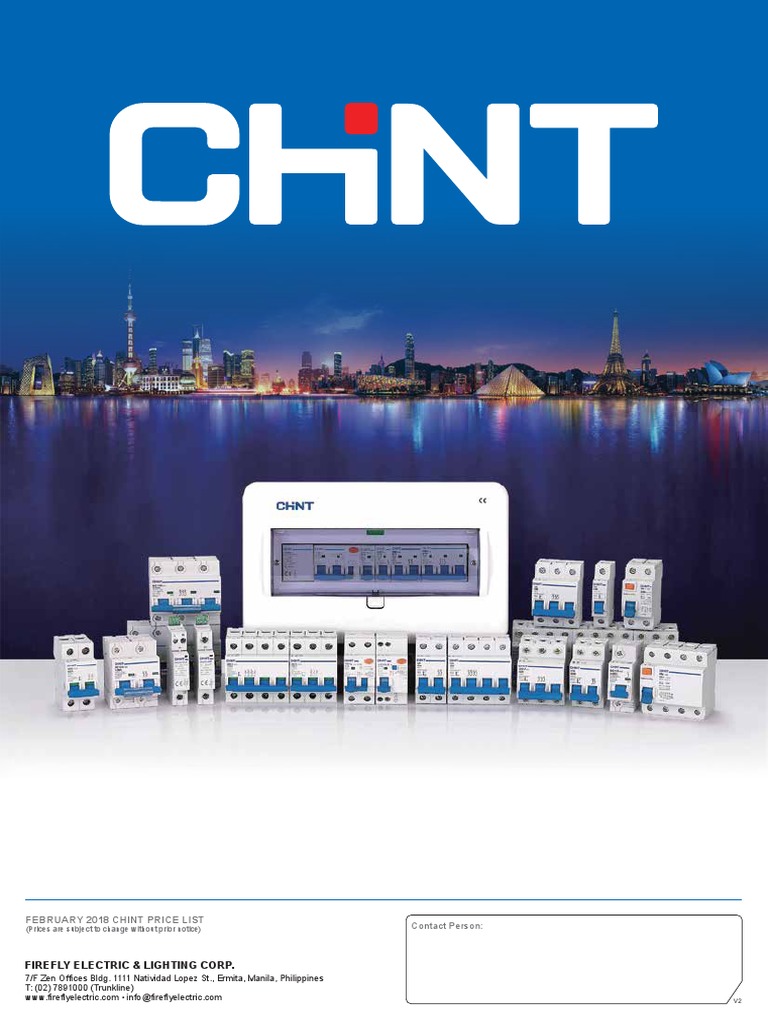PriceList Chint FEB 2018 Issue V2 | PDF | Components | Electrical ...