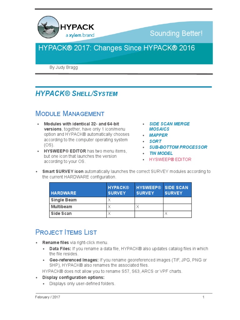 Hypack Modul | PDF | 3 D Computer Graphics | Spreadsheet