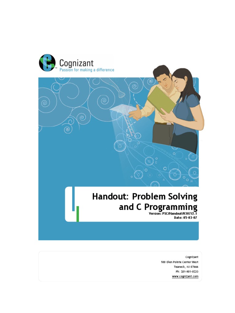 Problem Solving And C Programming Handout V2 1 1 Pdf Computer Program Programming 