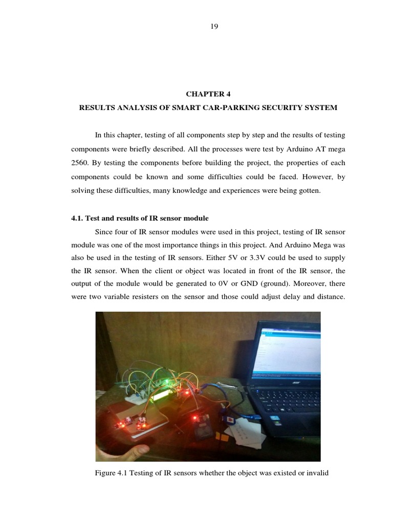CHAPTER 4 (Results Analysis of Smart Car-Parking Security System) | PDF ...