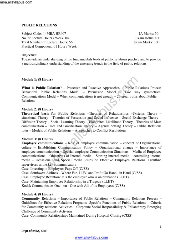 Public Relations-Notes PDF | PDF | Public Relations | Persuasion