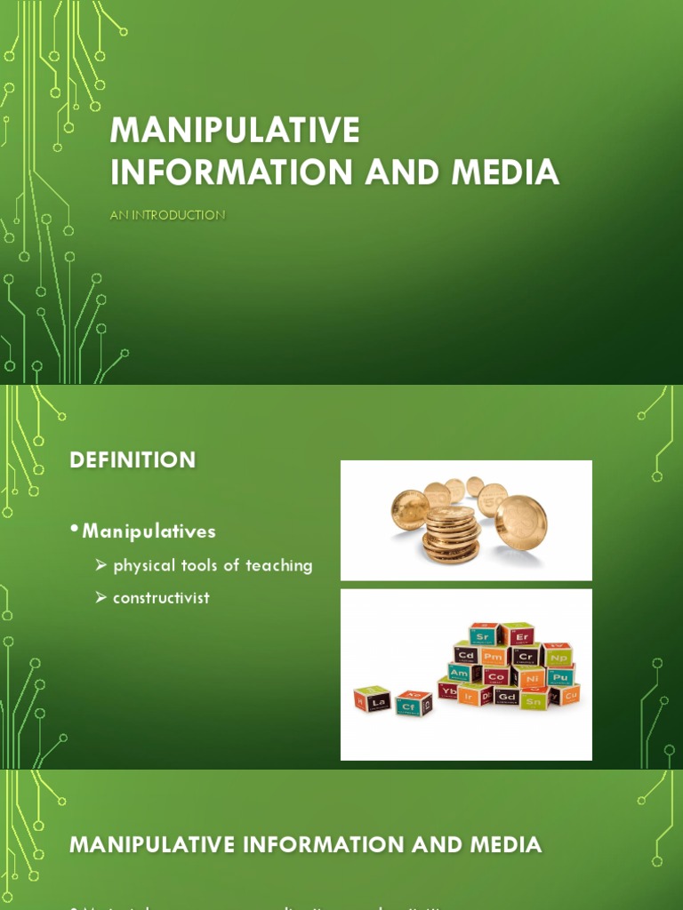 Manipulative Information and Media | PDF | Information | Behavior ...