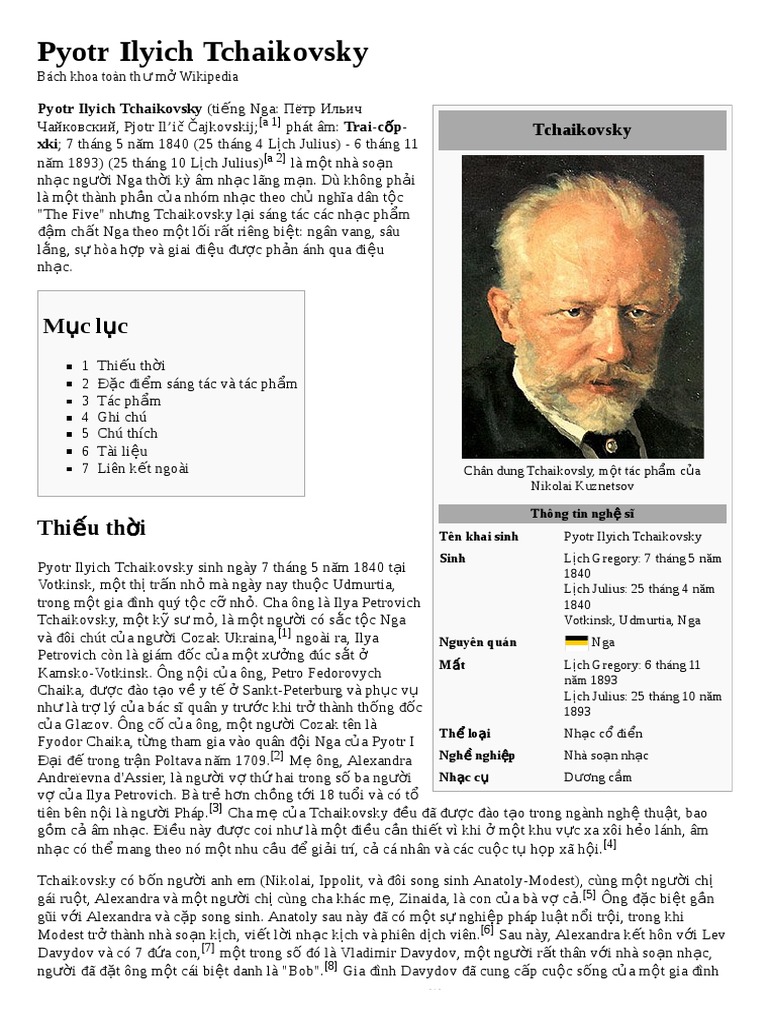Pyotr Ilyich Tchaikovsky | PDF