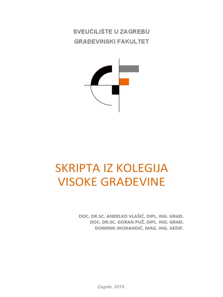 Visoke Gradjevine - Skripta Predavanja I Vjezbi | PDF