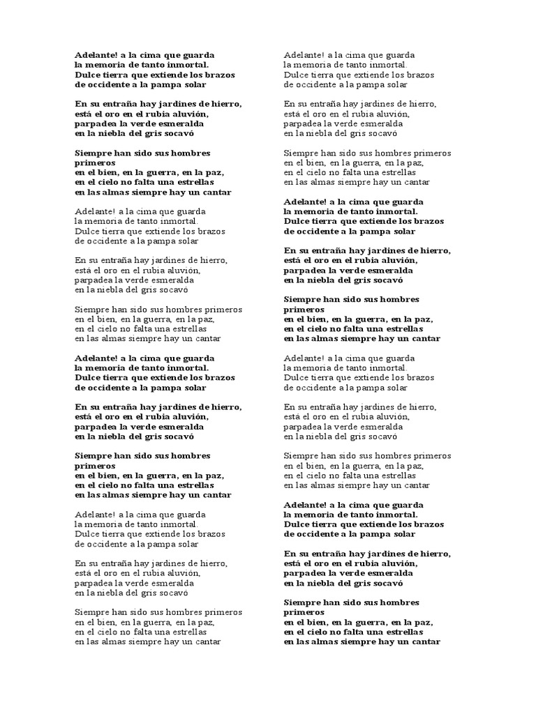 Himno de Boyaca Letra | Naturaleza
