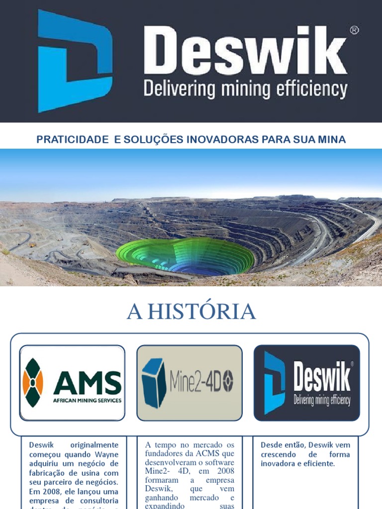 Apresentação Deswik Curso | PDF | Consultor | Inovação