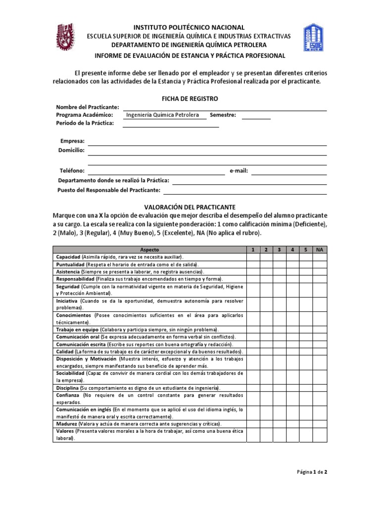 Formato Practicas Profesionales | PDF | Ingeniería Química | Ingeniería Formato Practicas Profesionales | PDF | Ingeniería Química | Ingeniería