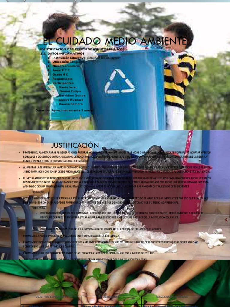 El Cuidado Medio Ambiente | PDF | Residuos | Naturaleza