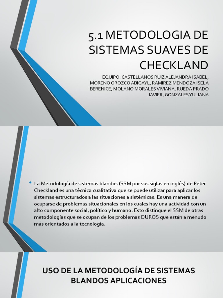 Metodologia de Sistemas Suaves de Checkland | PDF | Visión del mundo ...