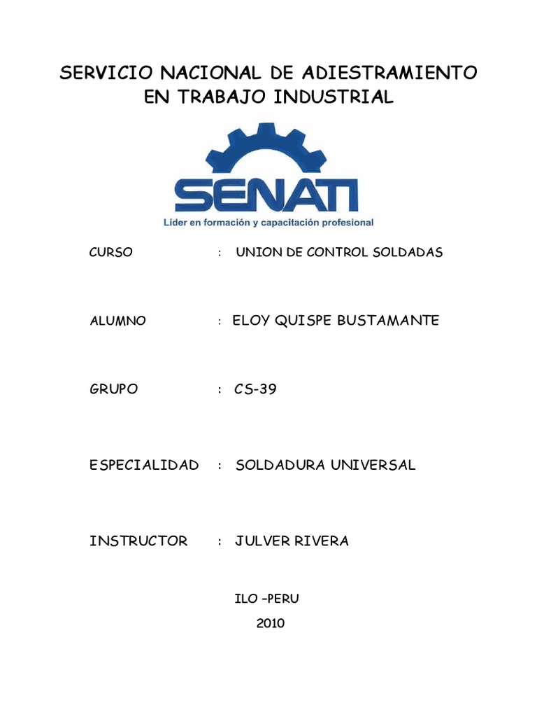 Caratula Senati | PDF