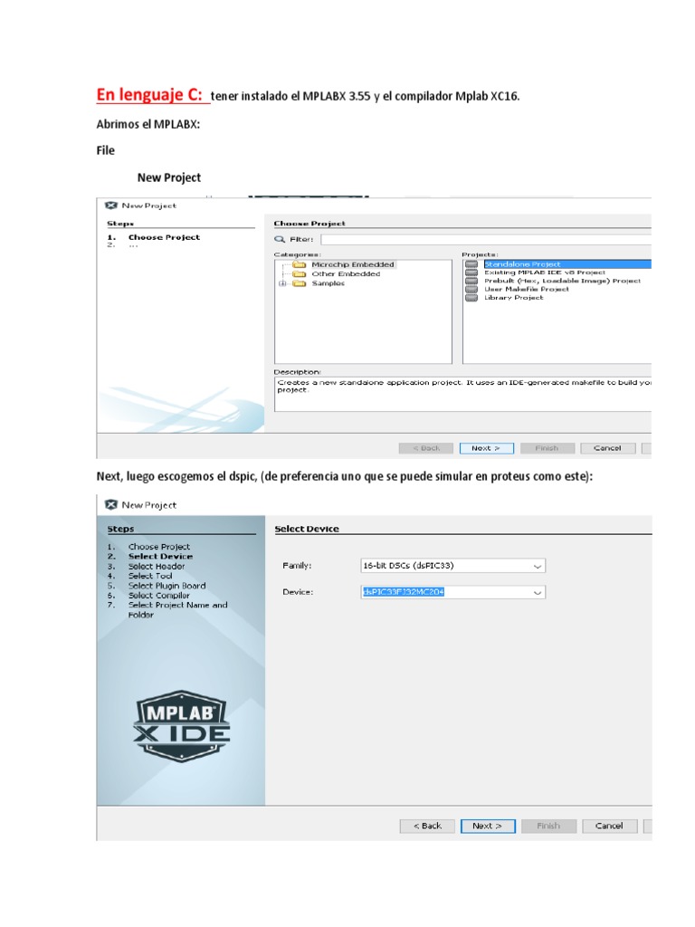 4 Compilar Con MplabX en Lenguaje C Usando XC16 y Simular en Proteus 8.5 | PDF | C (lenguaje de ...