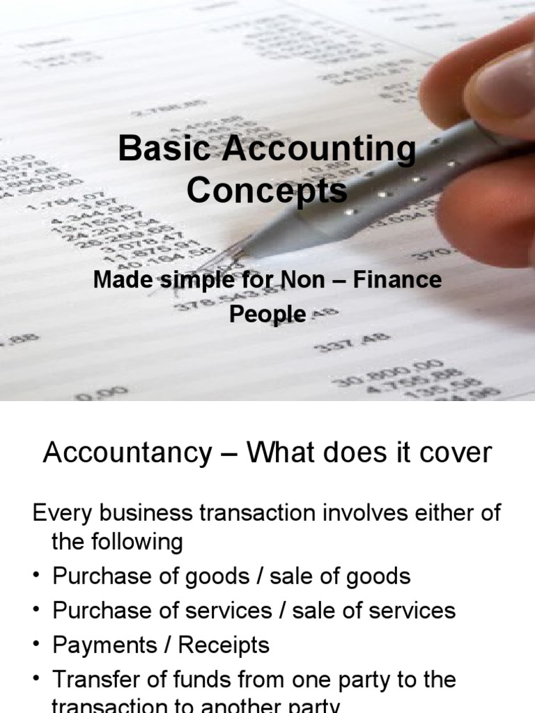 Basic Accounting Concepts | PDF | Equity (Finance) | Market (Economics)