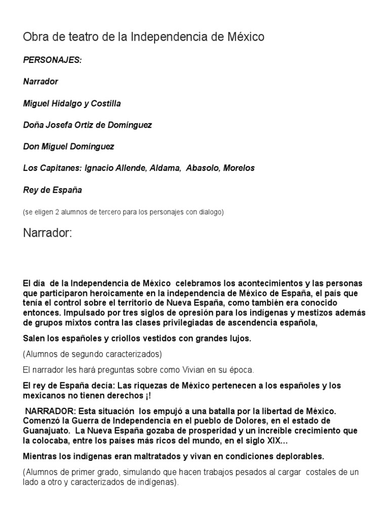 Obra Independencia | PDF | America latina | Agitación