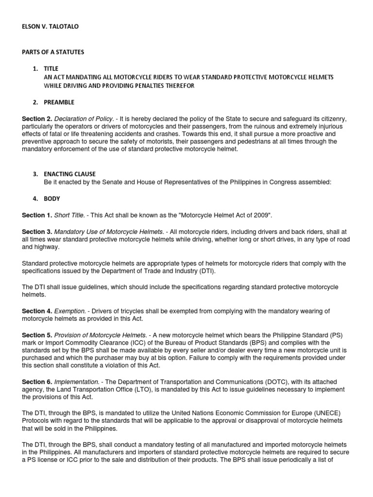 An Analysis of the Provisions and Requirements of Republic Act No ...