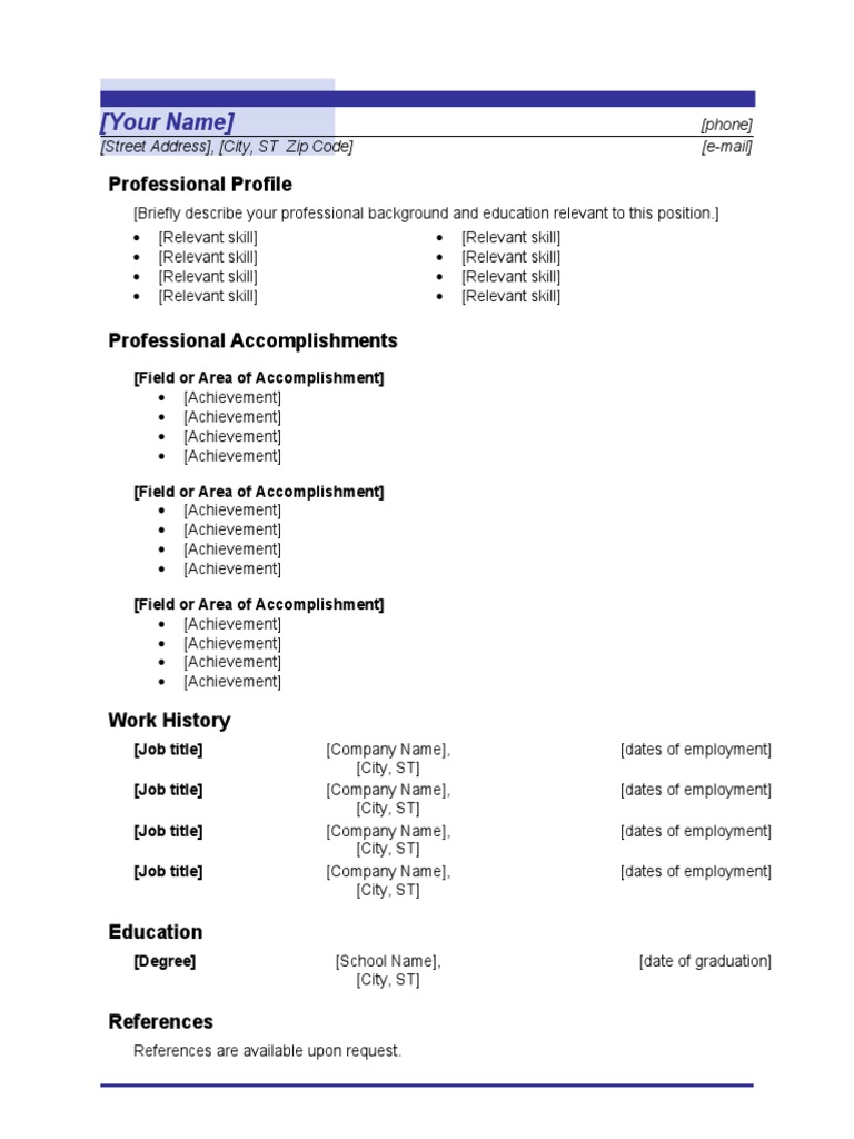 Professional Profile | PDF