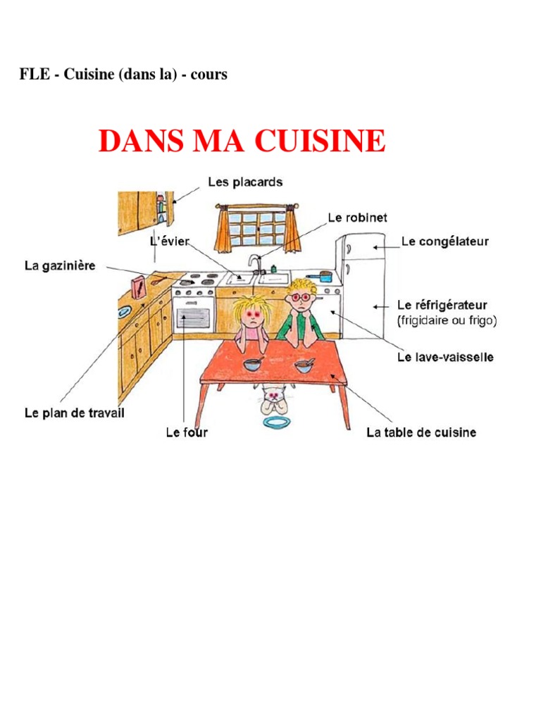 FLE - Cuisine - Dans La | PDF